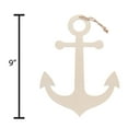 On the Surface Brown Wooden Anchor Shape, Wood Anchor Cutout Décor ...