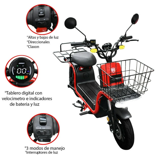 Moto Electrica Bimex Knight Rojo | Bodega Aurrera en línea