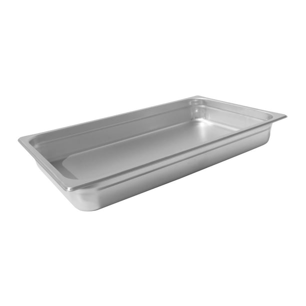 2.5" Full Size Stainless Steam Table Pan, Each - Walmart.com