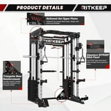 Ritkeep PMAX 5600 Pro Home Gym Smith Machine, 6-in-1 Squat Rack Dual ...