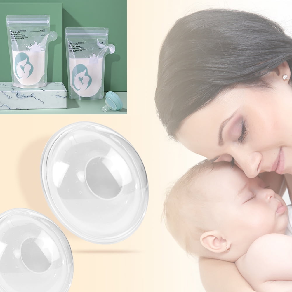EIMELI Breast Milk Collection Set for Breastfeeding Moms(2 Pcs Breast ...