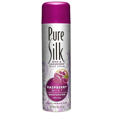 Pure Silk Raspberry Mist Spa Therapy Shave Cream for Women, 7.25 ounces ...
