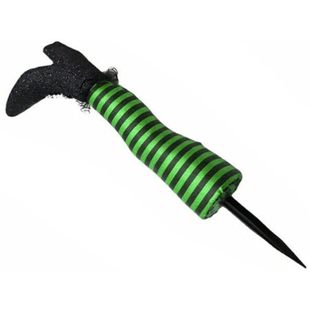 Halloween Scary Witch Striped Leg Stakes, Wicked Halloween Wizard Fake ...