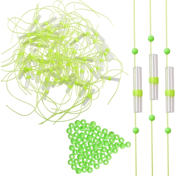 Bobber Stops for Fishing Floats,100Pack Slip Bobber Stop String Knots ...
