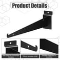 Oudain 12" Slatwall Shelf Bracket with Lip Heavy Duty Slat Wall ...