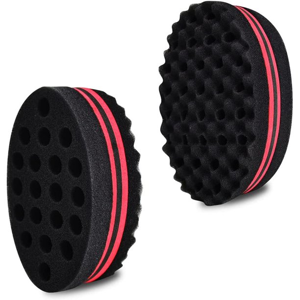 2 Pack Double Sided 2 in 1 Magic Hair Sponge African Style Braid ...