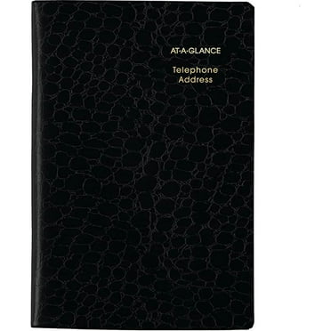 AT-A-GLANCE Large Telephone & Address Book, 800+ Entries, 4-7/8" x 8 ...