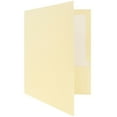 JAM Paper Glossy Two Pocket Folders, Ivory, 6 per Pack - Walmart.com