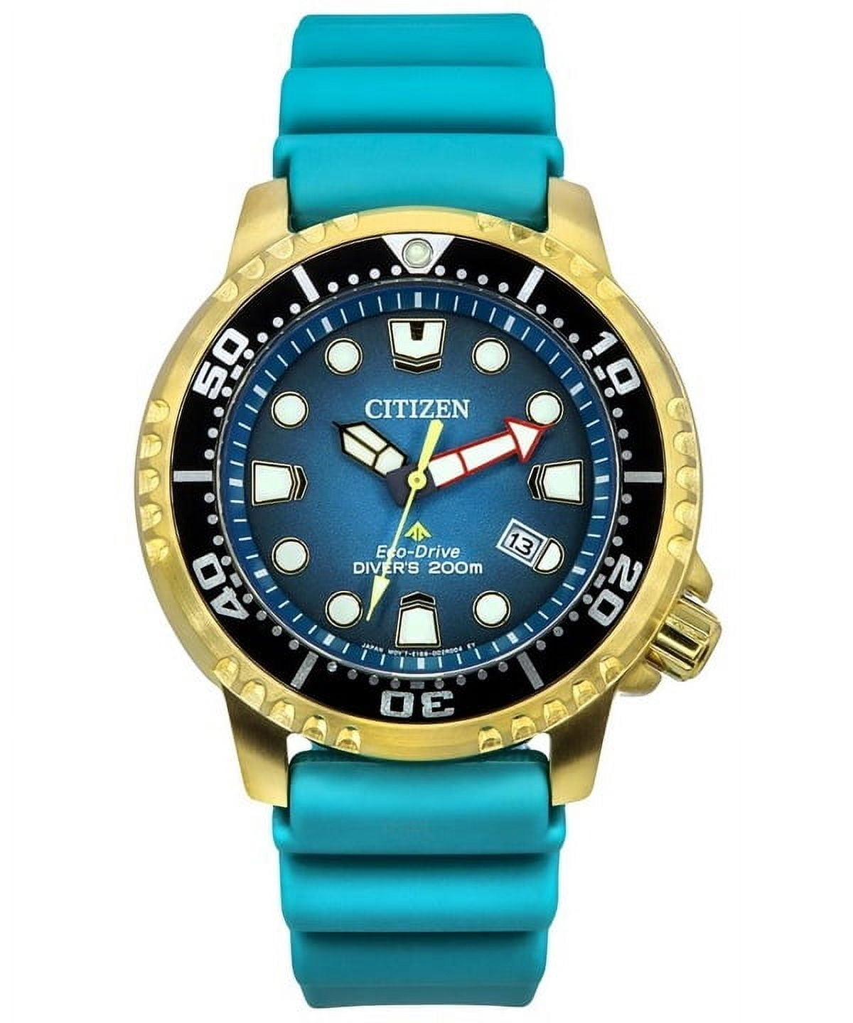 Citizen Promaster Dive Polyurethane Strap Turquoise Dial Eco-Drive ...