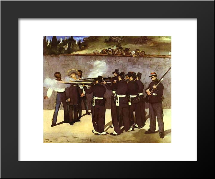 The Execution of the Emperor Maximilian of Mexico 20x24 Framed Art ...