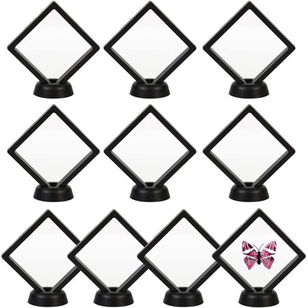 Surrme 10 Pieces 3D Clear Floating Frame Showcase Frame 3D Floating ...