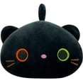 Cute Plush Cat Stuffed Animal Kitten Soft Anime Lying Black Kitty Plush ...