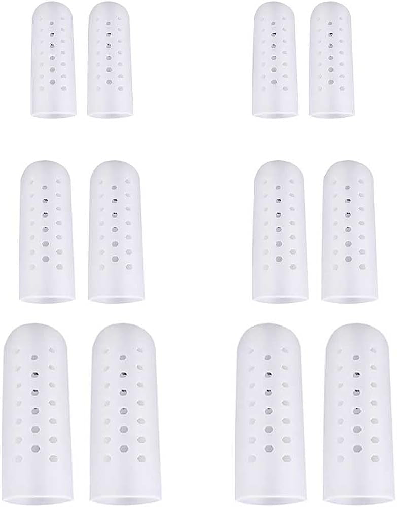 12 PCS Silicone Toe Protector Big Toe Protector Non-Perforated Extra ...