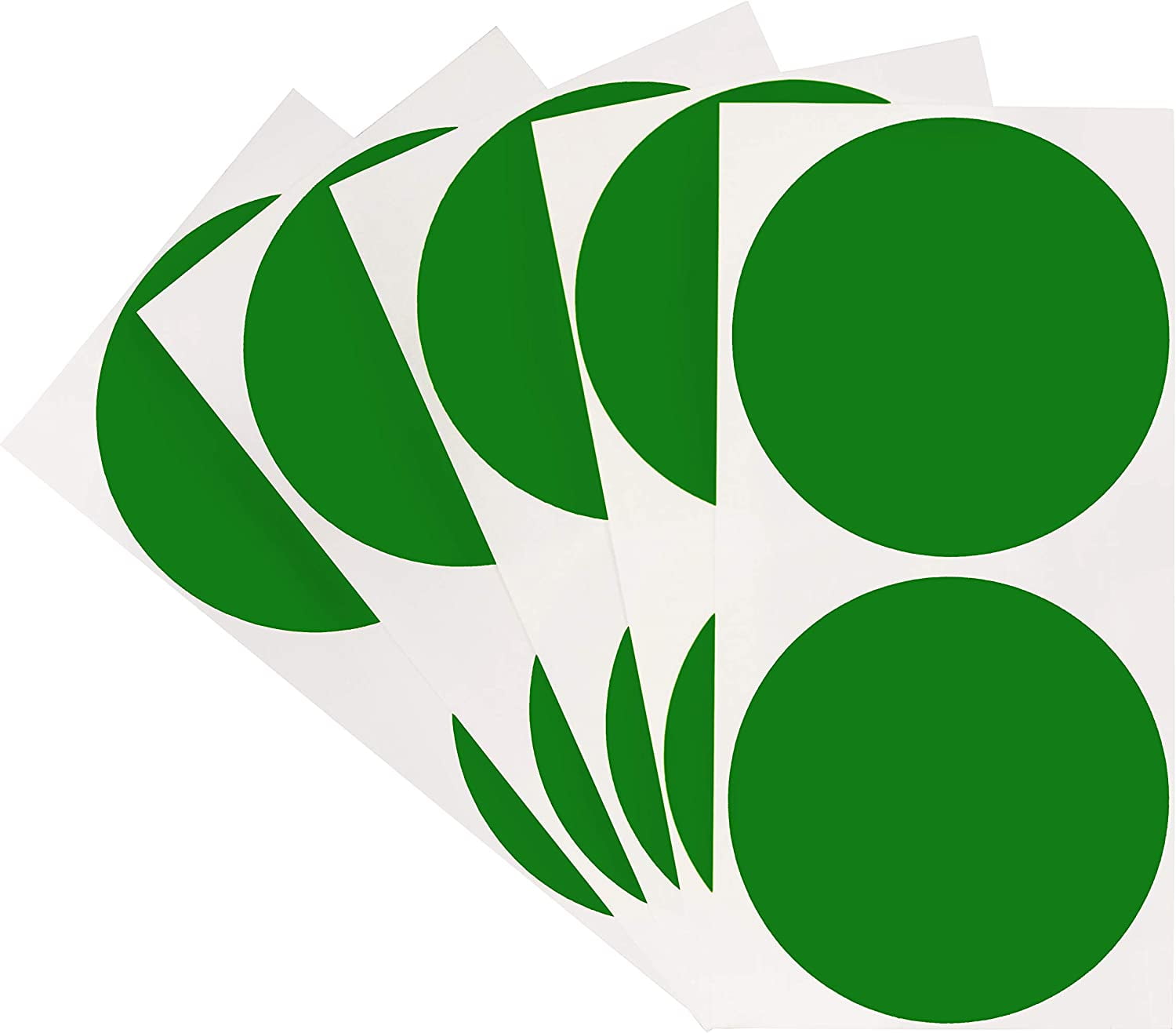 3 Inch Round Label Permanent Color Code Dot Stickers, High Visibility ...