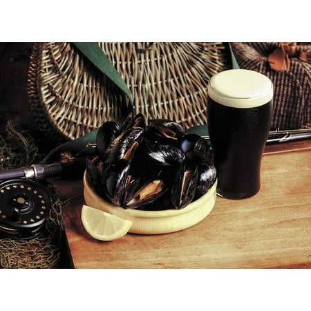 Mussels And Guinness by The Irish Image Collection / Design Pics (17 x ...