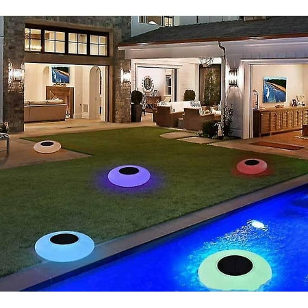Solar Powered Swimming Pool Floating Light With Multi-color Led ...