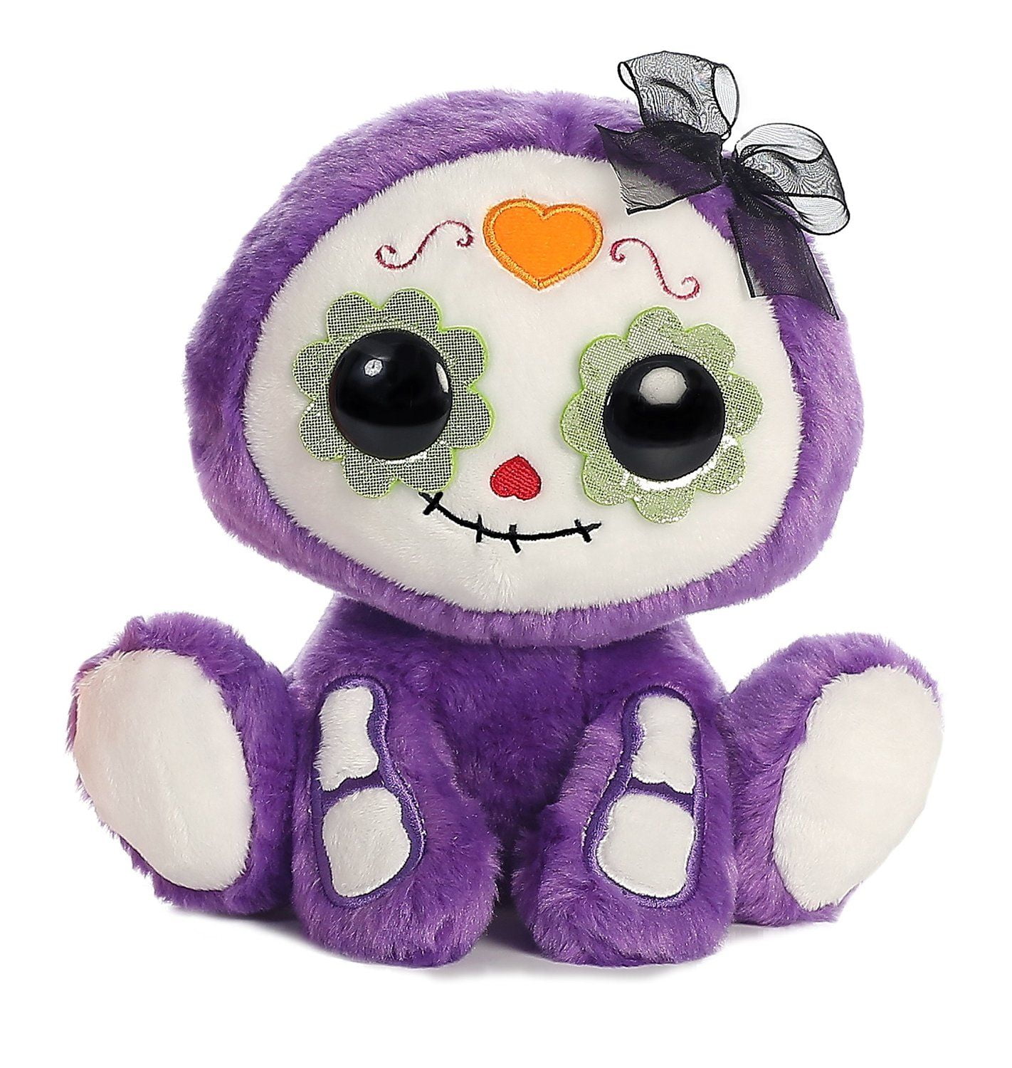 Day of the Dead Purple 9 Inch - Holiday Stuffed Animal by Aurora Plush ...