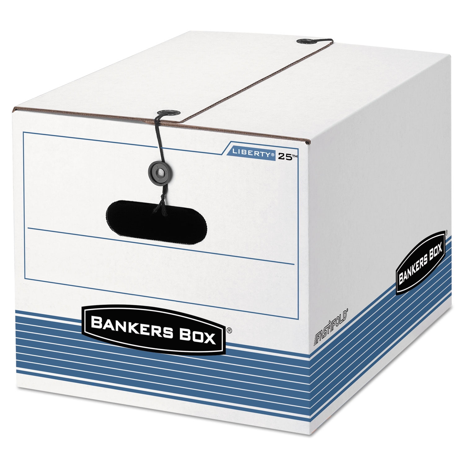 Bankers Box STOR/FILE Storage Box Legal/Letter Tie Closure White/Blue 4 ... Bankers Box STOR/FILE Storage Box Legal/Letter Tie Closure White/Blue 4 ...