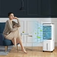 4-in-1 Evaporative Air Cooler with 12L Water Tank, Portable Swamp ...