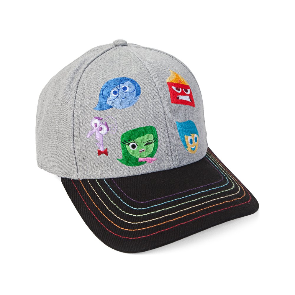 Inside Out Embroidered Characters Youth Heather Snapback Baseball Cap ...