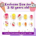 Aliver 144PCS Fake Nail Set for Kids, False Nail Art Kit for Girls,Safe ...