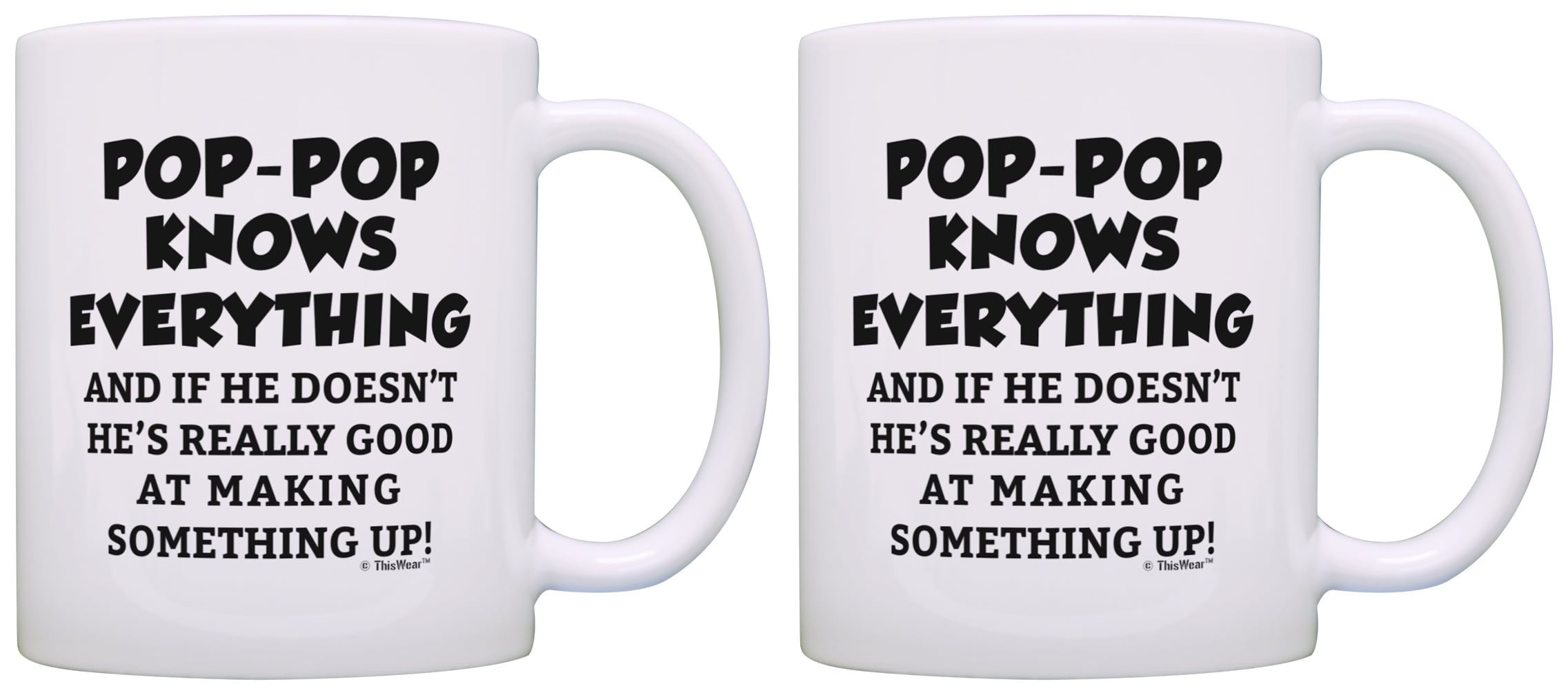 ThisWear Pop-Pop Gifts from Granddaughter Knows Everything Pop-Pop ...