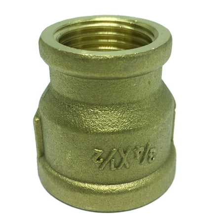 G3/4" DN20 Female to 1/2" DN15 Female Thread Thicken Brass Connector ...