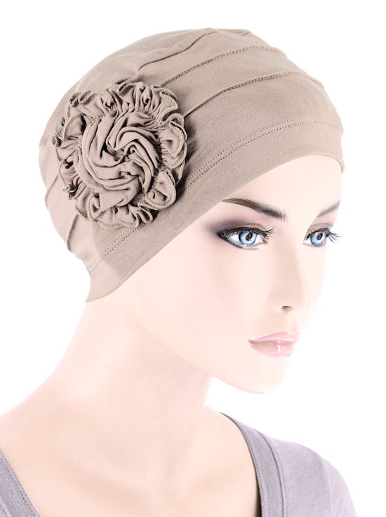 Bamboo Pleated Sunflower Cap Champagne Beige - Walmart.com