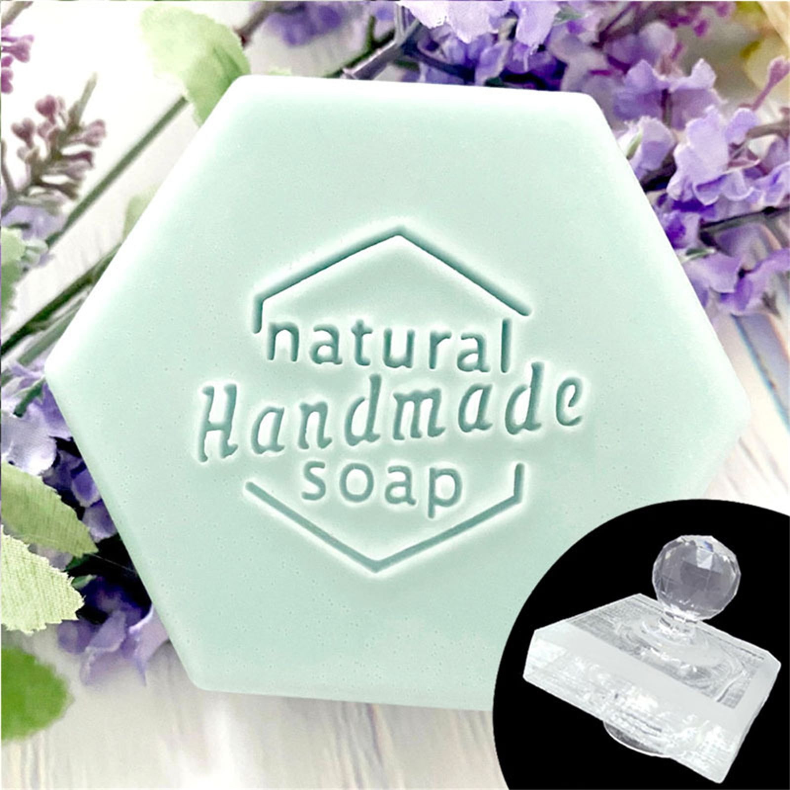 QUSENLON Transparent Soap Imprints Stamp Handmade Soap Words Acrylic ...