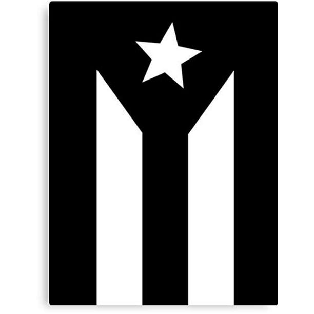 Puerto Rico Flag Black Protest Sticker(Pack of 2) Vinyl Decal, Bandera ...