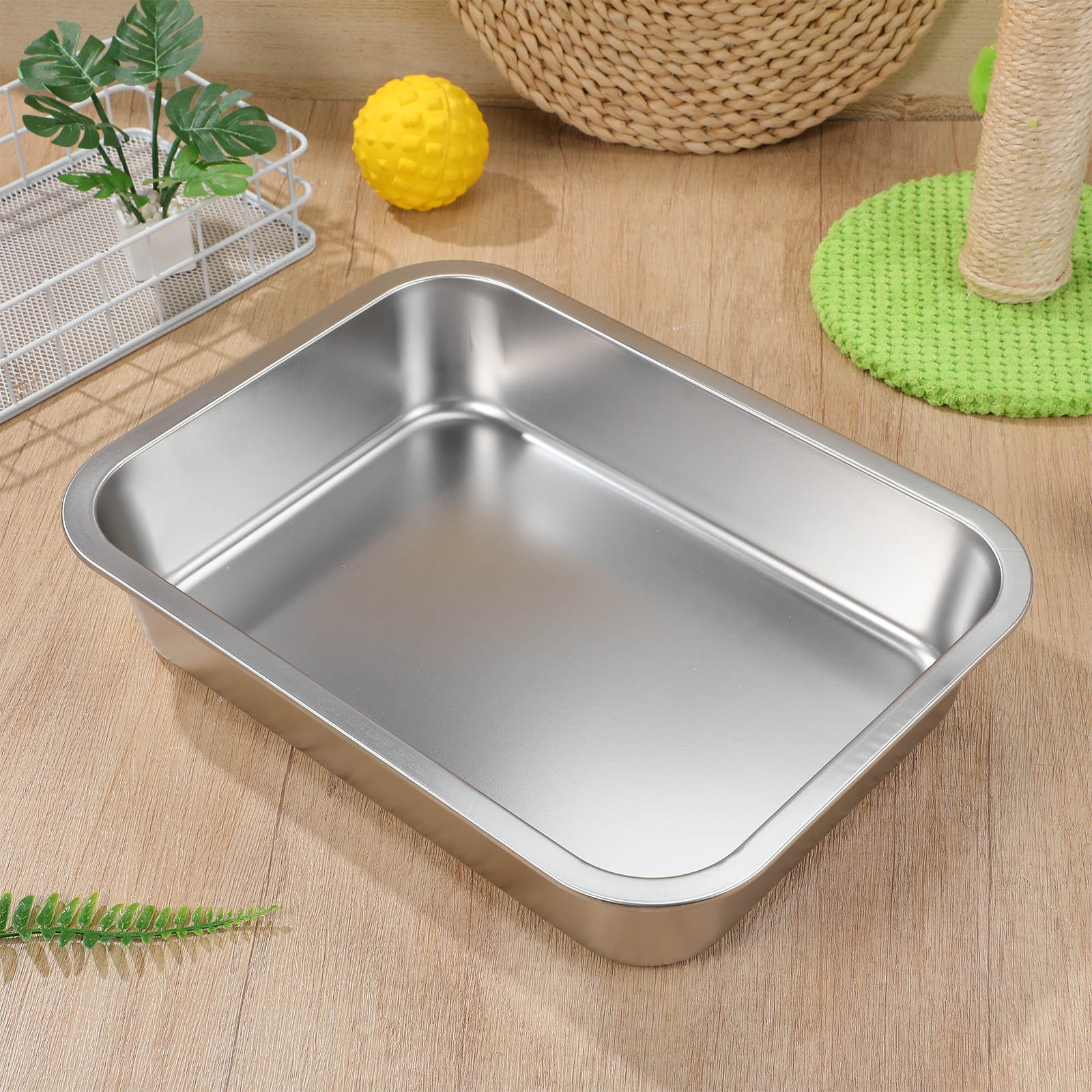 Click here for Ifanlandor Stainless Steel Litter Pan Durable Pupp... prices