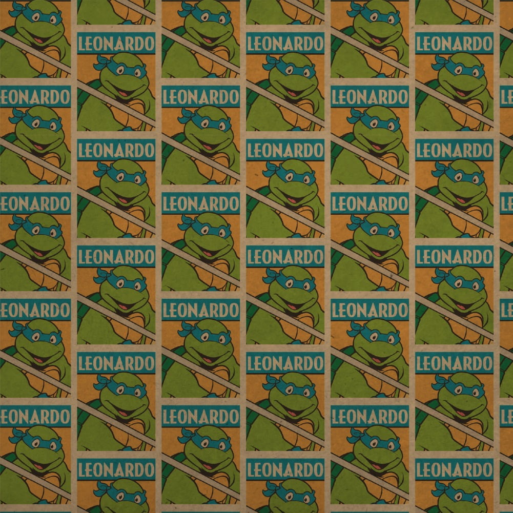 Teenage Mutant Ninja Turtles Leonardo Premium Kraft Roll Gift Wrap ...