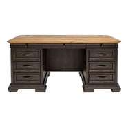 Martin Furniture Carson Wood L-Desk & Return Writing Table Office Desk ...