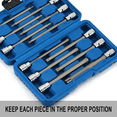 12PCS 3/8" Drive Extra Long Torx Bit Socket Set, CR-V, S2 Steel, 5.9" Length Sta - Walmart.com