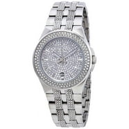 Bulova Women's Crystal Silver Stainless-Steel Quartz Watch 96L170 - Walmart.com