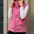 Aellinatey Women's Winter Fleece Vest Soft Zipper Vest Fashion ...