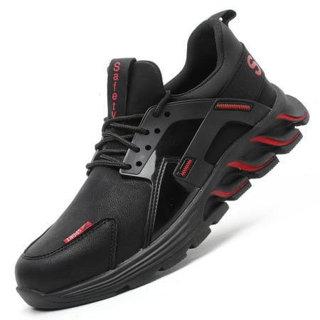 Men Anti-static Safety Steel Toe Work Shoes Lightweight Breathable Anti ...