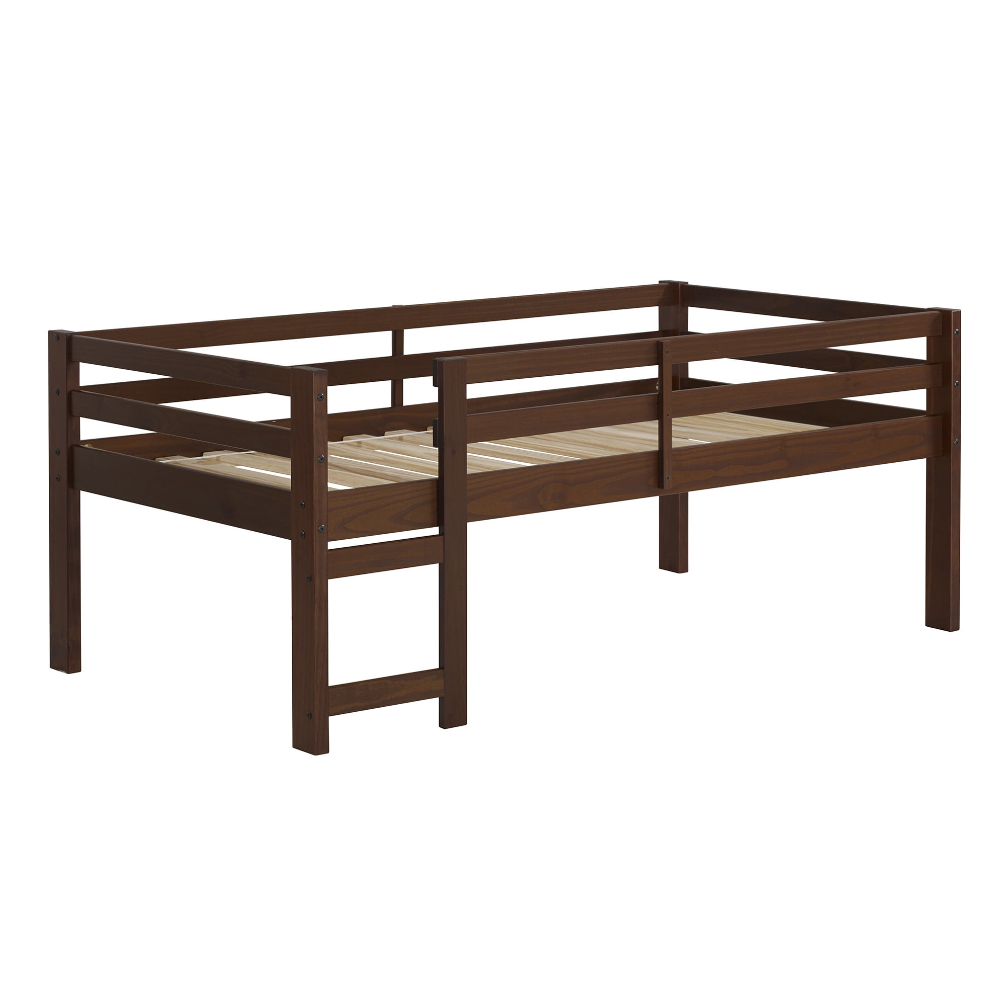 Manor Park Traditional Solid Wood Twin Low Loft Bed White Walmart