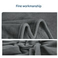 Flannel Throw Blanket, Solid Color, 39x59 Inch, Soft & Warm, Dark Grey ...