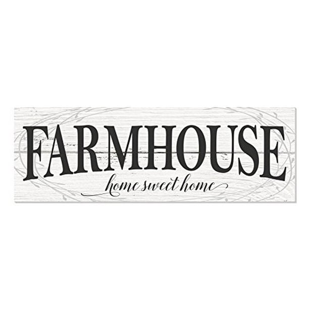 Farmhouse Home Sweet Home Rustic Wood Farmhouse Wall Sign 6x18 ...
