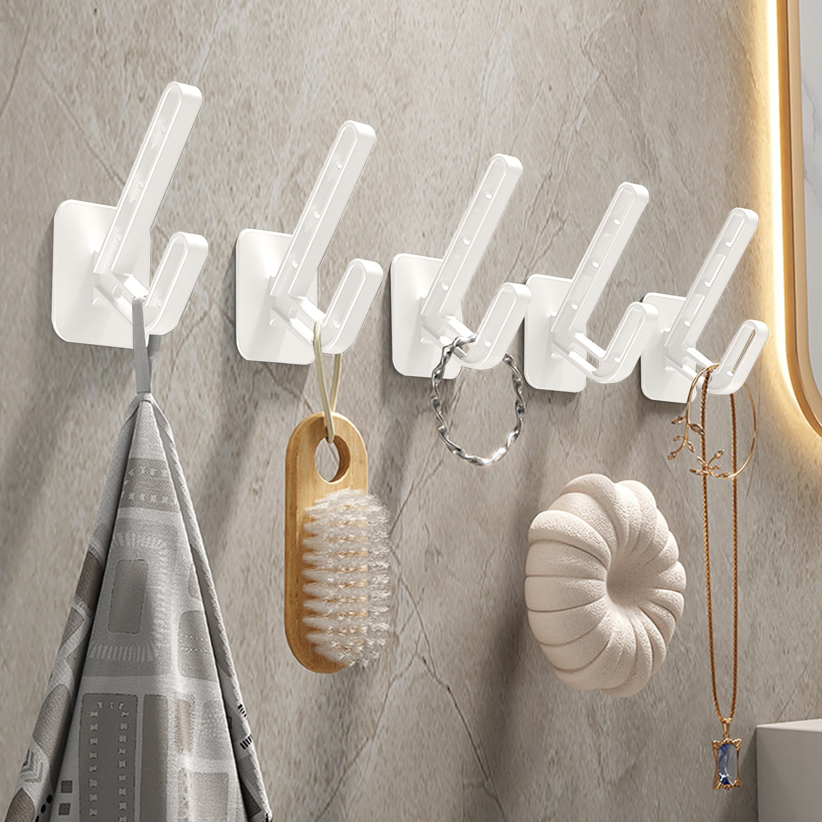 Click here for Topllc 5 Hangers For Hanging Clothes The Wall No P... prices