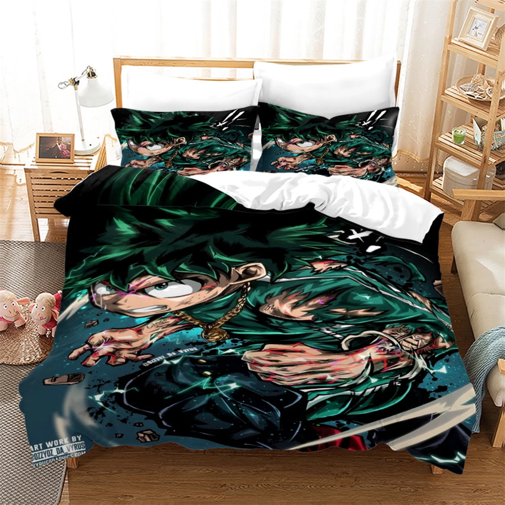 3PCS My Hero Academia Bedding Bed Set Twin Full Queen King Size - Deku ...