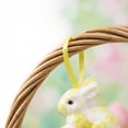 6-Piece Easter Foam Bunny Ornaments - Multi-Color Flower-Printed ...