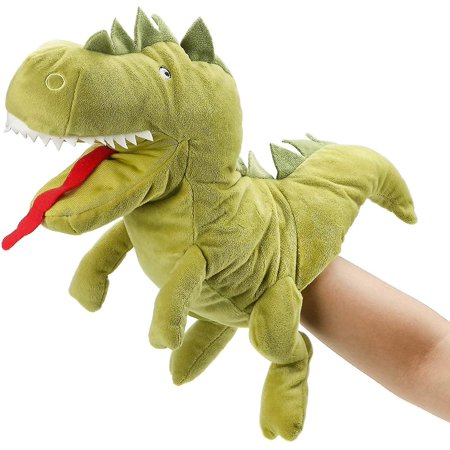 11.8'' Plush Shark Hand Puppet With Open Movable Mouth For Storytelling ...