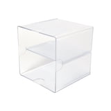 deflecto Desk Cube, Divided, Clear, 6 x 6 x 6 - Walmart.com