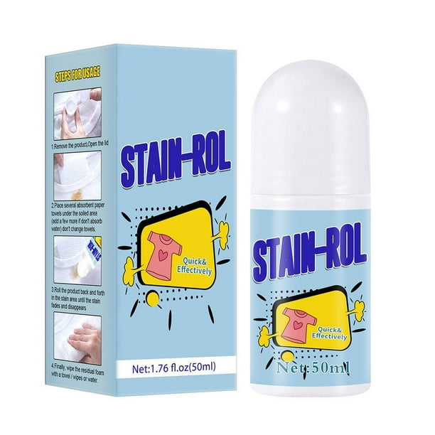 50ml Stain Remover Roll Bead Portable Clothes Stain Removal Cleaner For ...