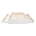 Prepac Select 4-Post Platform Bed with 4 Drawers, Queen, White ...