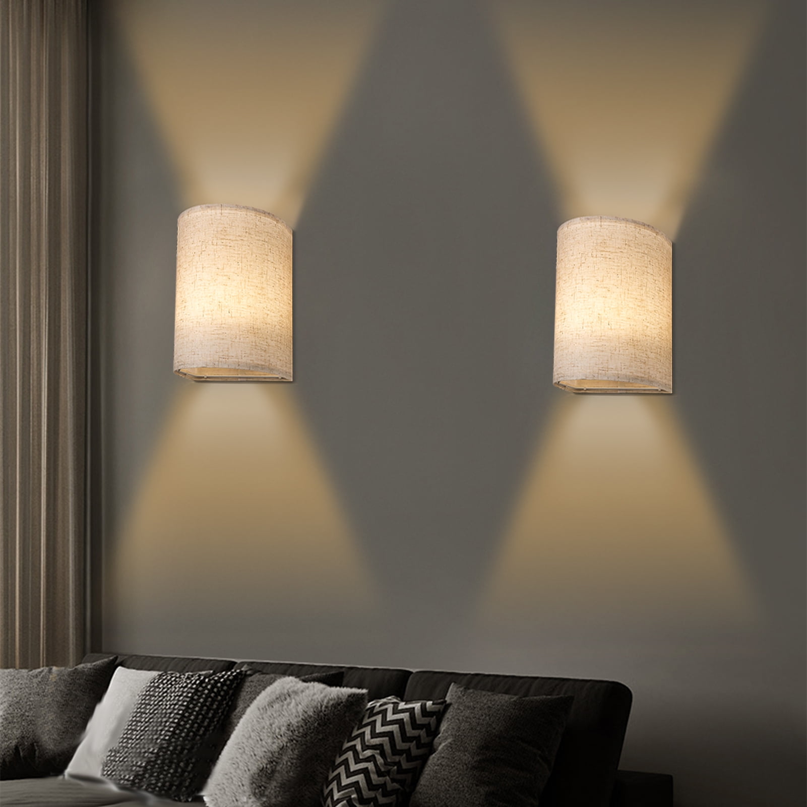 Click here for Neoglint Rgbw Fabric Shade Dimmable Wall Lamp With... prices