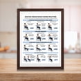 Seat Resistance Band Exercise Routine Poster, Arm, Leg, Gluteal Muscle ...