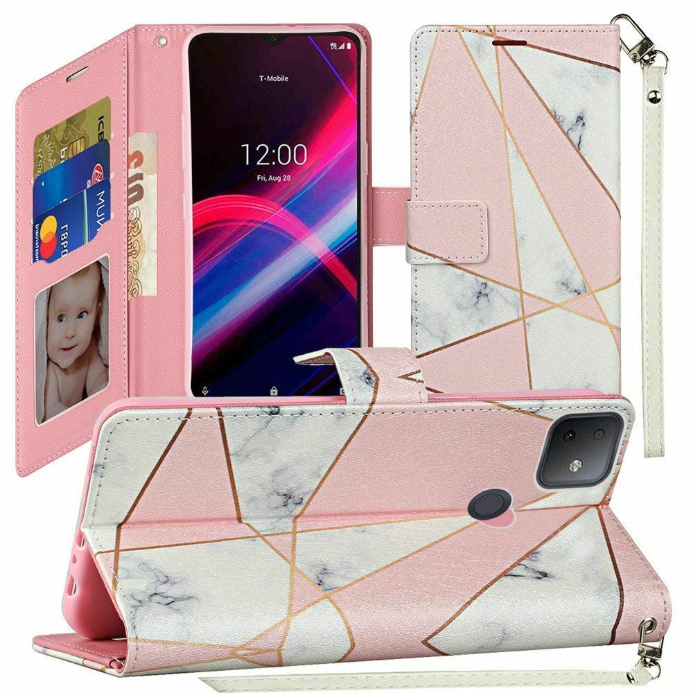 Kaleidio Case For T-Mobile Revvl 4+ Plus [Flip Jacket] Hybrid Wallet ...